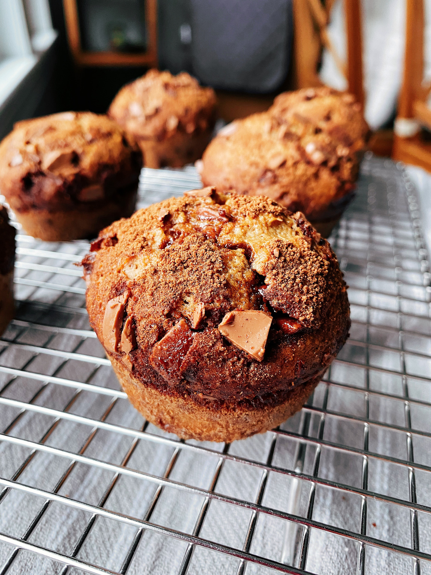 Small-batch Chocolate Chunk Muffins - Mini Batch Baker