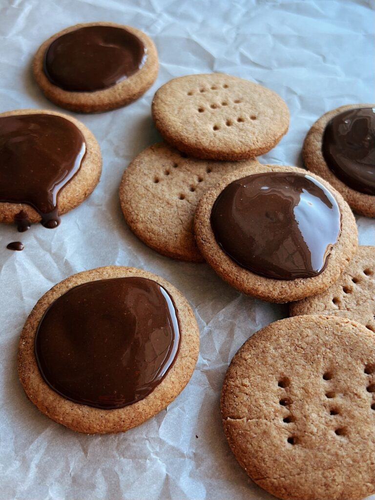 Small-batch Chocolate Covered Digestive Cookies